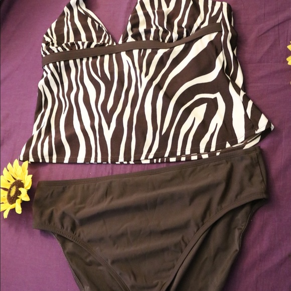 Speedo | Swim | Speedo Zebra Print Halter Tankini Size 8 | Poshmark